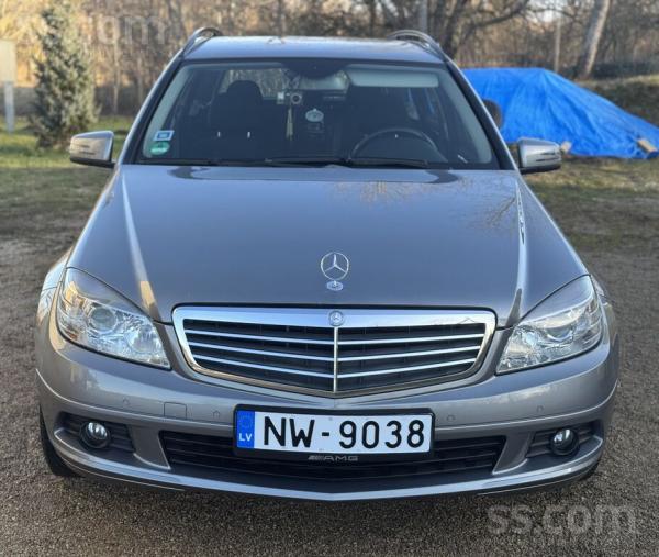 Grey Mercedes-Benz C 180 2009 in Rezekne, with an engine capacity of 1.60 L and mileage of 250 thousand km for 4800 €, photo 2 on AUTOMOTO.COM.LV