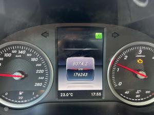 Grey Mercedes-Benz C 180 2015 in Ukmerge, with an engine capacity of 1.60 L and mileage of 176 thousand km for 10200 €, photo 14 on AUTOMOTO.COM.LV
