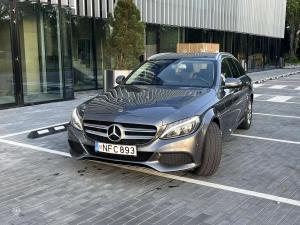 Grey Mercedes-Benz C 180 2017 in Kaunas, with an engine capacity of 1.60 L and mileage of 240 thousand km for 12300 €, photo  on AUTOMOTO.COM.LV
