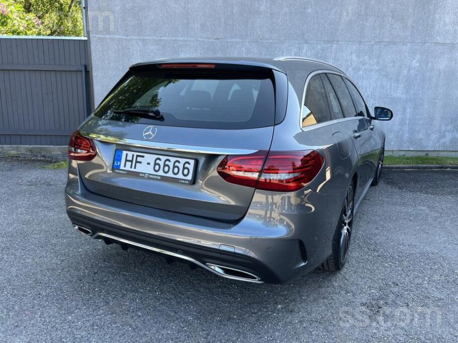 Grey Mercedes-Benz C 180 2018 in Liepaja, with an engine capacity of 1.60 L and mileage of 238 thousand km for 19250 €, photo 6 on AUTOMOTO.COM.LV