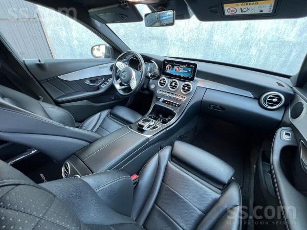 Grey Mercedes-Benz C 180 2018 in Liepaja, with an engine capacity of 1.60 L and mileage of 238 thousand km for 19250 €, photo 9 on AUTOMOTO.COM.LV
