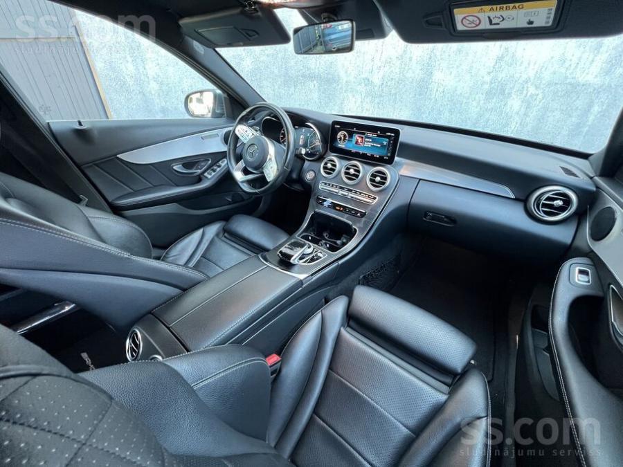 Grey Mercedes-Benz C 180 2018 in Liepaja, with an engine capacity of 1.60 L and mileage of 238 thousand km for 19250 €, photo 10 on AUTOMOTO.COM.LV