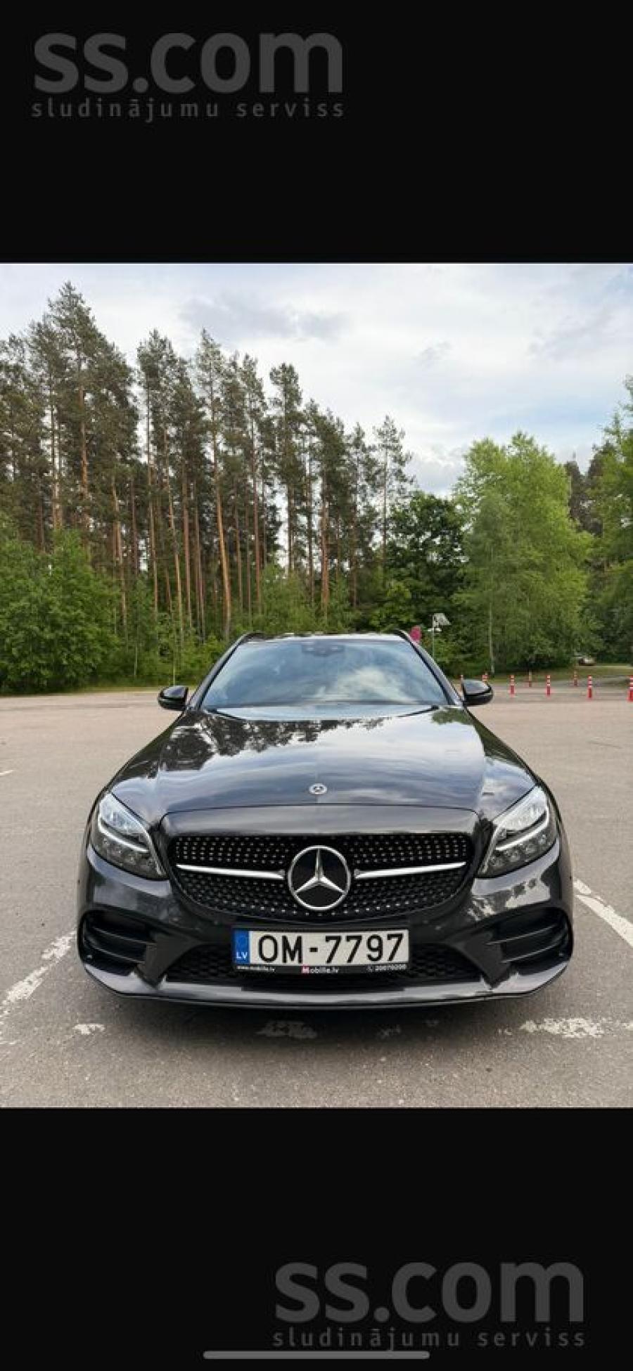 Grey Mercedes-Benz C 180 2020 in Riga, with an engine capacity of 1.50 L and mileage of 181 thousand km for 18900 €, photo 1 on AUTOMOTO.COM.LV