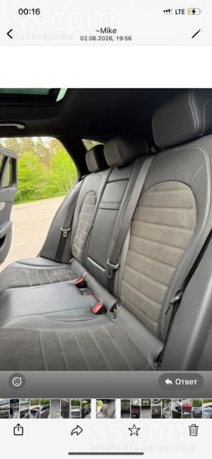Grey Mercedes-Benz C 180 2020 in Riga, with an engine capacity of 1.50 L and mileage of 181 thousand km for 18900 €, photo 16 on AUTOMOTO.COM.LV