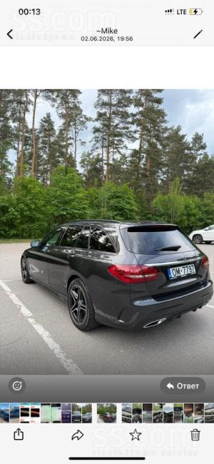 Grey Mercedes-Benz C 180 2020 in Riga, with an engine capacity of 1.50 L and mileage of 181 thousand km for 18900 €, photo 32 on AUTOMOTO.COM.LV