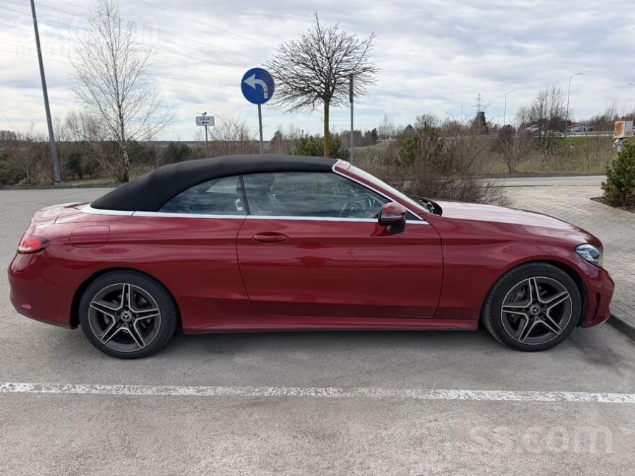 Red Mercedes-Benz C 180 2021 in Ogre, with an engine capacity of 1.50 L and mileage of 30 thousand km for 26100 €, photo 1 on AUTOMOTO.COM.LV