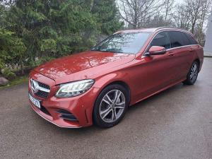 Red Mercedes-Benz C 180 2019 in Kaunas, with an engine capacity of 1.60 L and mileage of 97 thousand km for 12200 €, photo  on AUTOMOTO.COM.LV