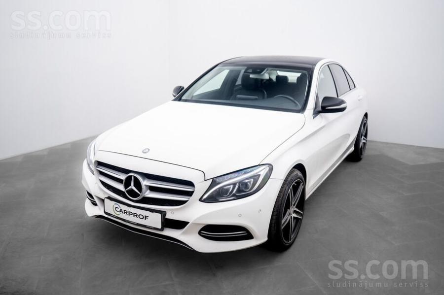 White Mercedes-Benz C 180 2014 in Tallinn, with an engine capacity of 1.60 L and mileage of 284 thousand km for 12499 €, photo 1 on AUTOMOTO.COM.LV