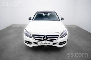 White Mercedes-Benz C 180 2014 in Tallinn, with an engine capacity of 1.60 L and mileage of 284 thousand km for 12499 €, photo 3 on AUTOMOTO.COM.LV