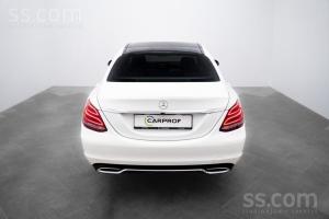 White Mercedes-Benz C 180 2014 in Tallinn, with an engine capacity of 1.60 L and mileage of 284 thousand km for 12499 €, photo 6 on AUTOMOTO.COM.LV