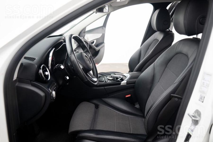 White Mercedes-Benz C 180 2014 in Tallinn, with an engine capacity of 1.60 L and mileage of 284 thousand km for 12499 €, photo 9 on AUTOMOTO.COM.LV