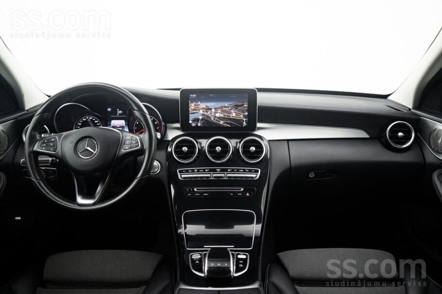 White Mercedes-Benz C 180 2014 in Tallinn, with an engine capacity of 1.60 L and mileage of 284 thousand km for 12499 €, photo 14 on AUTOMOTO.COM.LV