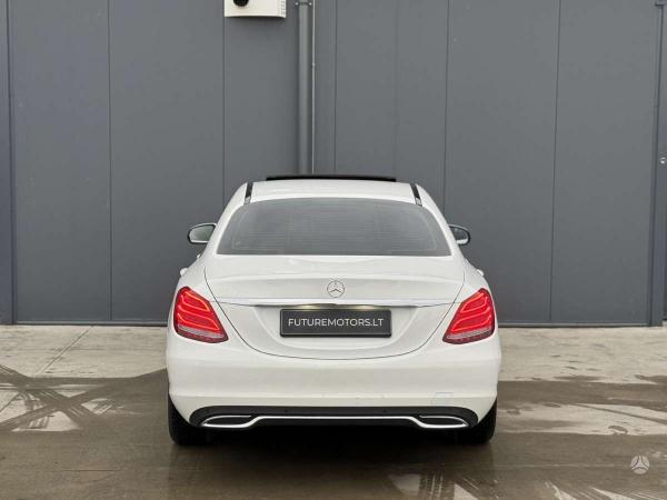 White Mercedes-Benz C 180 2016 in Kaunas, with an engine capacity of 1.60 L and mileage of 91 thousand km for 14999 €, photo 6 on AUTOMOTO.COM.LV