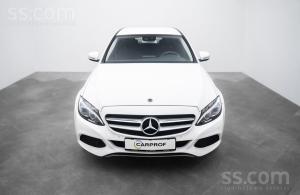 White Mercedes-Benz C 180 2018 in Tallinn, with an engine capacity of 1.60 L and mileage of 269 thousand km for 12499 €, photo 3 on AUTOMOTO.COM.LV