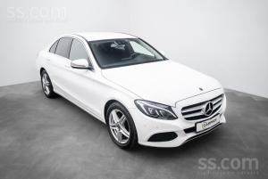 White Mercedes-Benz C 180 2018 in Tallinn, with an engine capacity of 1.60 L and mileage of 269 thousand km for 12499 €, photo 4 on AUTOMOTO.COM.LV