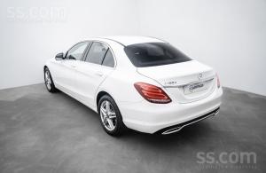White Mercedes-Benz C 180 2018 in Tallinn, with an engine capacity of 1.60 L and mileage of 269 thousand km for 12499 €, photo 7 on AUTOMOTO.COM.LV