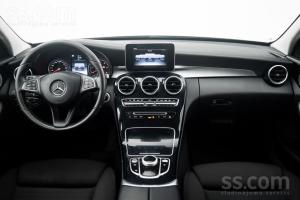 White Mercedes-Benz C 180 2018 in Tallinn, with an engine capacity of 1.60 L and mileage of 269 thousand km for 12499 €, photo 13 on AUTOMOTO.COM.LV