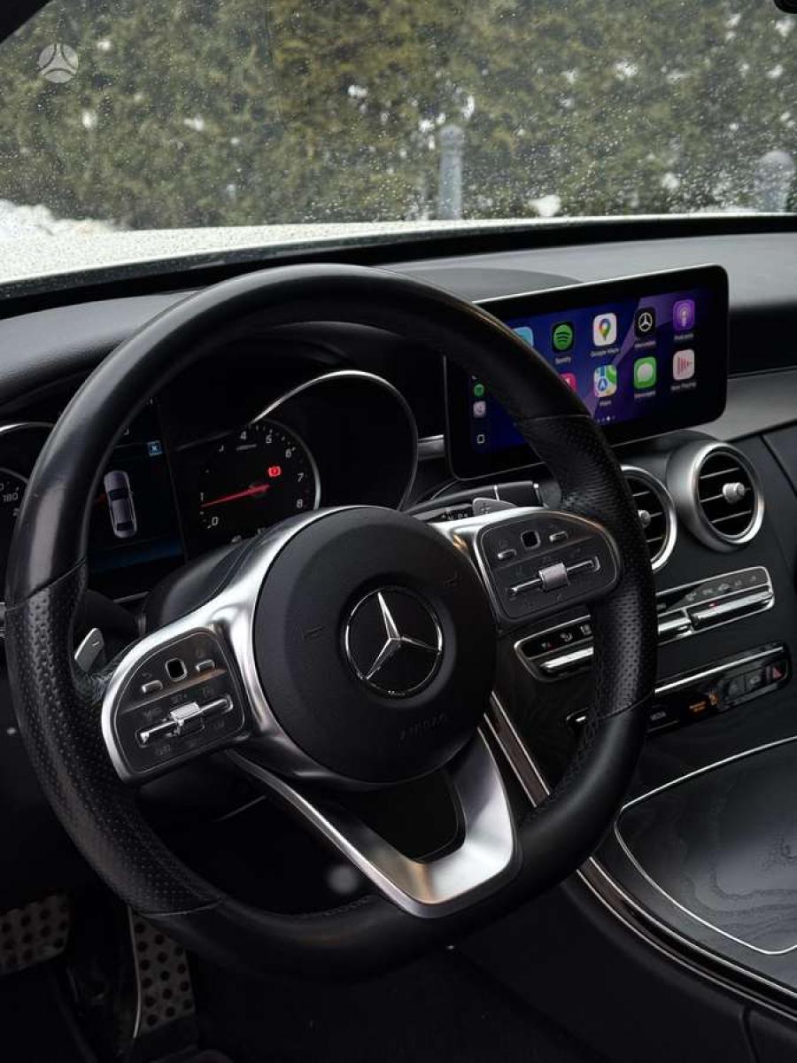Balts Mercedes-Benz C 180 2020 Viļņa, ar dzinēja tilpumu 1.50 L un nobraukumu 91 tūkst. km par 24890 €, foto 22 vietnē AUTOMOTO.COM.LV