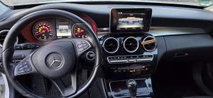 White Mercedes-Benz C 180 2016 in Vilnius, with an engine capacity of 1.60 L and mileage of 461 thousand km for 8888 €, photo 7 on AUTOMOTO.COM.LV