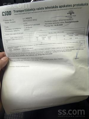Черный Мерседес Ц 200 2005 в Рига, объемом двигателя 2.20 л и пробегом 274 тыс. км за 3000 €, фото 9 на AUTOMOTO.COM.LV