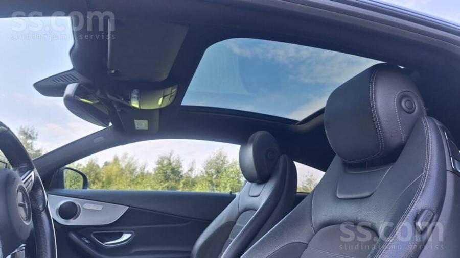Black Mercedes-Benz C 200 2017 in Riga, with an engine capacity of 2.00 L and mileage of 140 thousand km for 21650 €, photo 6 on AUTOMOTO.COM.LV