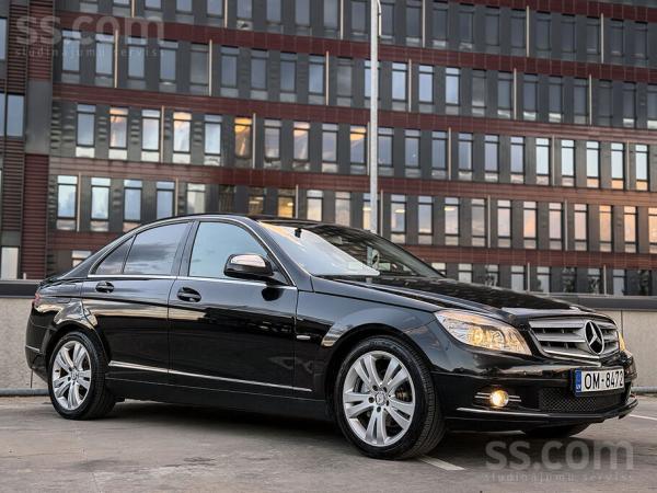 Black Mercedes-Benz C 200 2008 in Riga, with an engine capacity of 2.10 L and mileage of 222 thousand km for 4750 €, photo 7 on AUTOMOTO.COM.LV