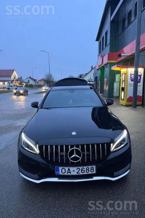 Melns Mercedes-Benz C 200 2016 Liepāja, ar dzinēja tilpumu 2.10 L un nobraukumu 265 tūkst. km par 18000 €, foto  vietnē AUTOMOTO.COM.LV