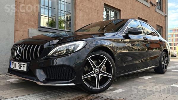 Black Mercedes-Benz C 200 2016 in Tallinn, with an engine capacity of 1.60 L and mileage of 155 thousand km for 18500 €, photo 9 on AUTOMOTO.COM.LV