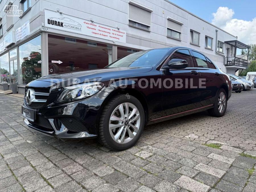 Black Mercedes-Benz C 200 2019 in Kaunas, with an engine capacity of 1.50 L and mileage of 38 thousand km for 28065 €, photo 2 on AUTOMOTO.COM.LV