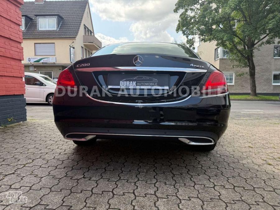 Black Mercedes-Benz C 200 2019 in Kaunas, with an engine capacity of 1.50 L and mileage of 38 thousand km for 28065 €, photo 5 on AUTOMOTO.COM.LV