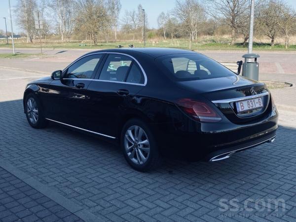 Black Mercedes-Benz C 200 2019 in Ventspils, with an engine capacity of 1.60 L and mileage of 158 thousand km for 18700 €, photo 5 on AUTOMOTO.COM.LV