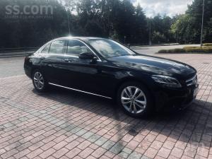 Black Mercedes-Benz C 200 2019 in Ventspils, with an engine capacity of 1.60 L and mileage of 158 thousand km for 18500 €, photo 5 on AUTOMOTO.COM.LV