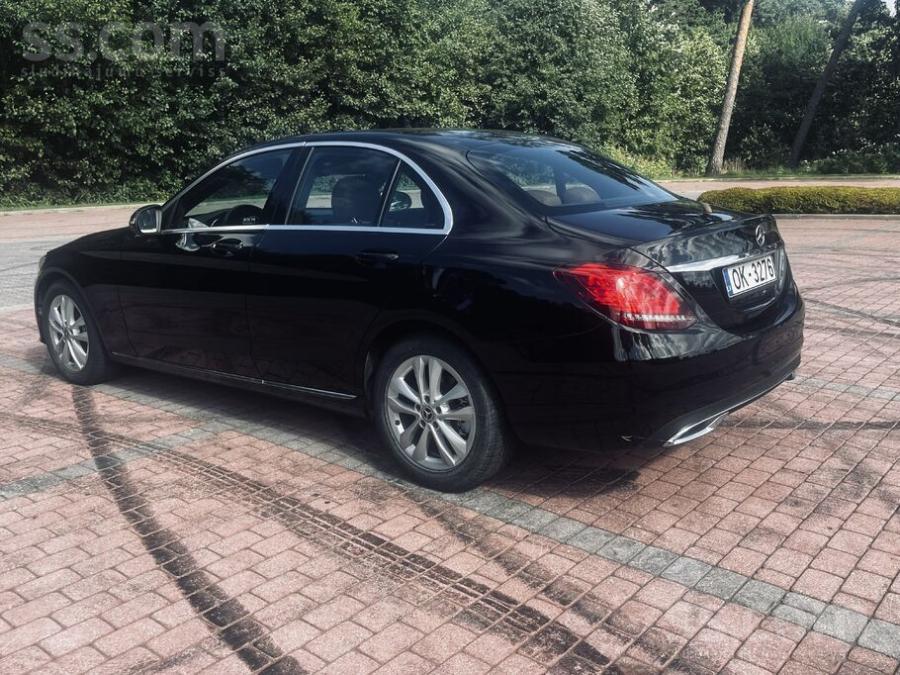 Black Mercedes-Benz C 200 2019 in Ventspils, with an engine capacity of 1.60 L and mileage of 158 thousand km for 18500 €, photo 6 on AUTOMOTO.COM.LV
