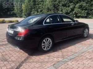 Black Mercedes-Benz C 200 2019 in Ventspils, with an engine capacity of 1.60 L and mileage of 158 thousand km for 18500 €, photo 7 on AUTOMOTO.COM.LV