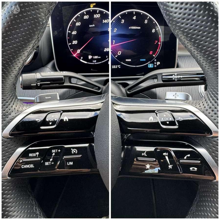 Black Mercedes-Benz C 200 2023 in Kaunas, with an engine capacity of 1.50 L and mileage of 43 thousand km for 28600 €, photo 22 on AUTOMOTO.COM.LV