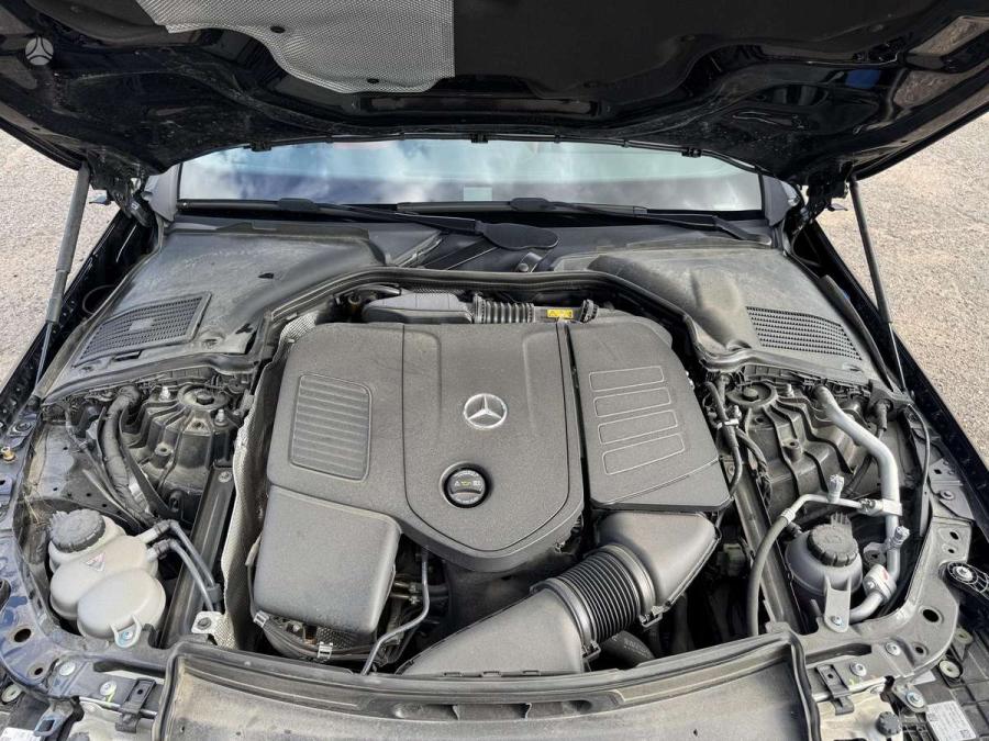 Black Mercedes-Benz C 200 2023 in Kaunas, with an engine capacity of 1.50 L and mileage of 43 thousand km for 28600 €, photo 49 on AUTOMOTO.COM.LV