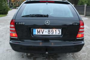 Black Mercedes-Benz C 200 2007 in Saldus, with an engine capacity of 2.20 L and mileage of 267 thousand km for 3650 €, photo 19 on AUTOMOTO.COM.LV