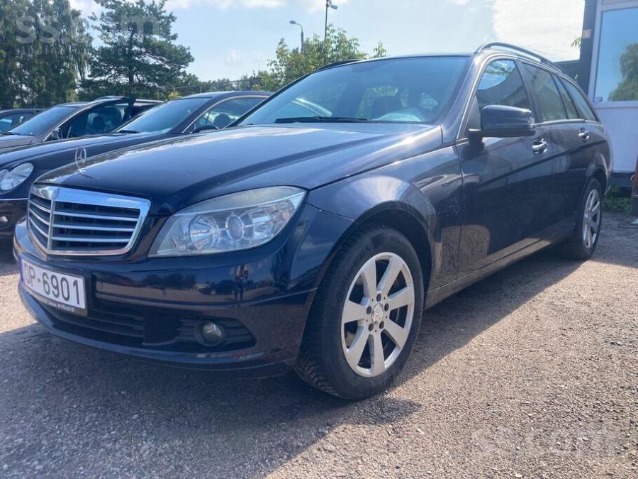 Black Mercedes-Benz C 200 2009 in Riga, with an engine capacity of 2.10 L and mileage of 0 thousand km for 3600 €, photo 1 on AUTOMOTO.COM.LV