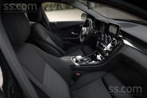 Black Mercedes-Benz C 200 2015 in Jelgava, with an engine capacity of 1.60 L and mileage of 270 thousand km for 11500 €, photo 8 on AUTOMOTO.COM.LV