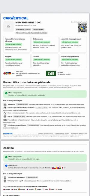 Черный Мерседес Ц 200 2017 в Юрмала, объемом двигателя 2.20 л и пробегом 272 тыс. км за 12995 €, фото 38 на AUTOMOTO.COM.LV