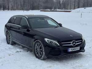 Black Mercedes-Benz C 200 2018 in Kaunas, with an engine capacity of 2.14 L and mileage of 249 thousand km for 9990 €, photo  on AUTOMOTO.COM.LV