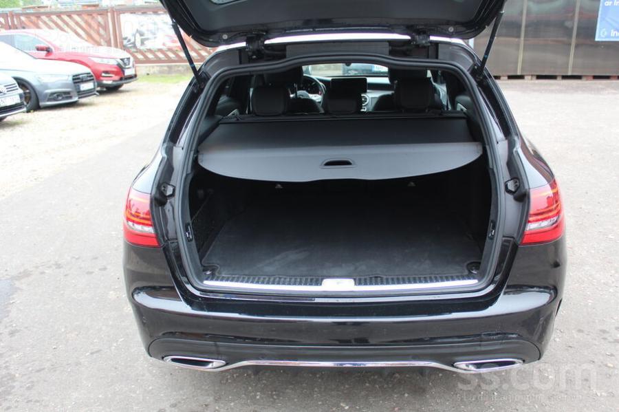 Black Mercedes-Benz C 200 2019 in Liepaja, with an engine capacity of 1.60 L and mileage of 178 thousand km for 15750 €, photo 5 on AUTOMOTO.COM.LV