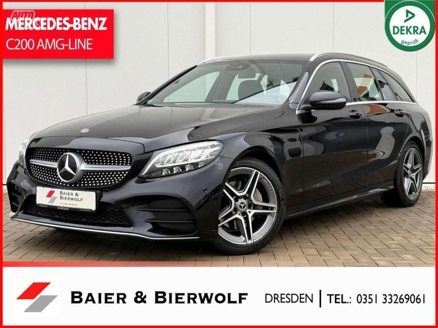 Melns Mercedes-Benz C 200 2019 Kauņa, ar dzinēja tilpumu 1.50 L un nobraukumu 80 tūkst. km par 27540 €, foto 1 vietnē AUTOMOTO.COM.LV