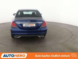 Blue Mercedes-Benz C 200 2020 in Kaunas, with an engine capacity of 1.60 L and mileage of 85 thousand km for 26695 €, photo 5 on AUTOMOTO.COM.LV