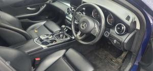 Blue Mercedes-Benz C 200 2015 in Panevezys, with an engine capacity of 1.60 L and mileage of 159 thousand km for 4650 €, photo 4 on AUTOMOTO.COM.LV
