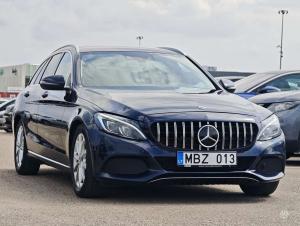 Zils Mercedes-Benz C 200 2017 Viļņa, ar dzinēja tilpumu 2.14 L un nobraukumu 285 tūkst. km par 10500 €, foto  vietnē AUTOMOTO.COM.LV
