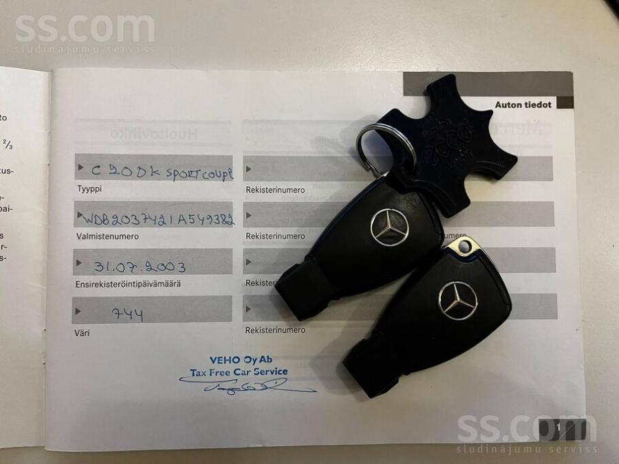 Pelēks Mercedes-Benz C 200 2003 Rīga, ar dzinēja tilpumu 1.80 L un nobraukumu 149 tūkst. km par 4300 €, foto 12 vietnē AUTOMOTO.COM.LV