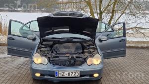 Grey Mercedes-Benz C 200 2004 in Riga, with an engine capacity of 2.20 L and mileage of 0 thousand km for 1190 €, photo 12 on AUTOMOTO.COM.LV