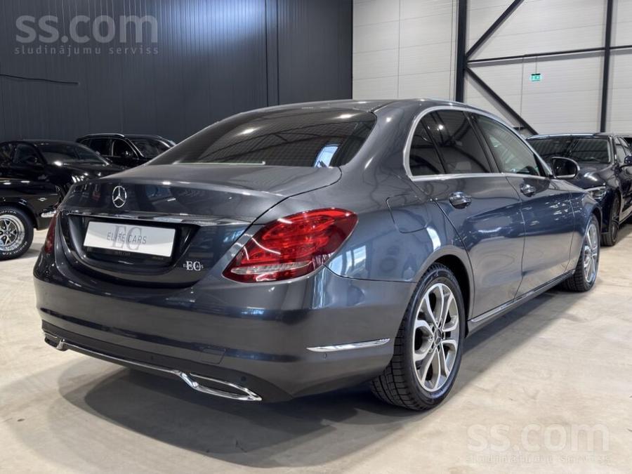 Grey Mercedes-Benz C 200 2014 in Riga, with an engine capacity of 2.00 L and mileage of 179 thousand km for 13990 €, photo 7 on AUTOMOTO.COM.LV