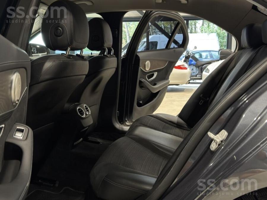 Grey Mercedes-Benz C 200 2014 in Riga, with an engine capacity of 2.00 L and mileage of 179 thousand km for 13990 €, photo 29 on AUTOMOTO.COM.LV